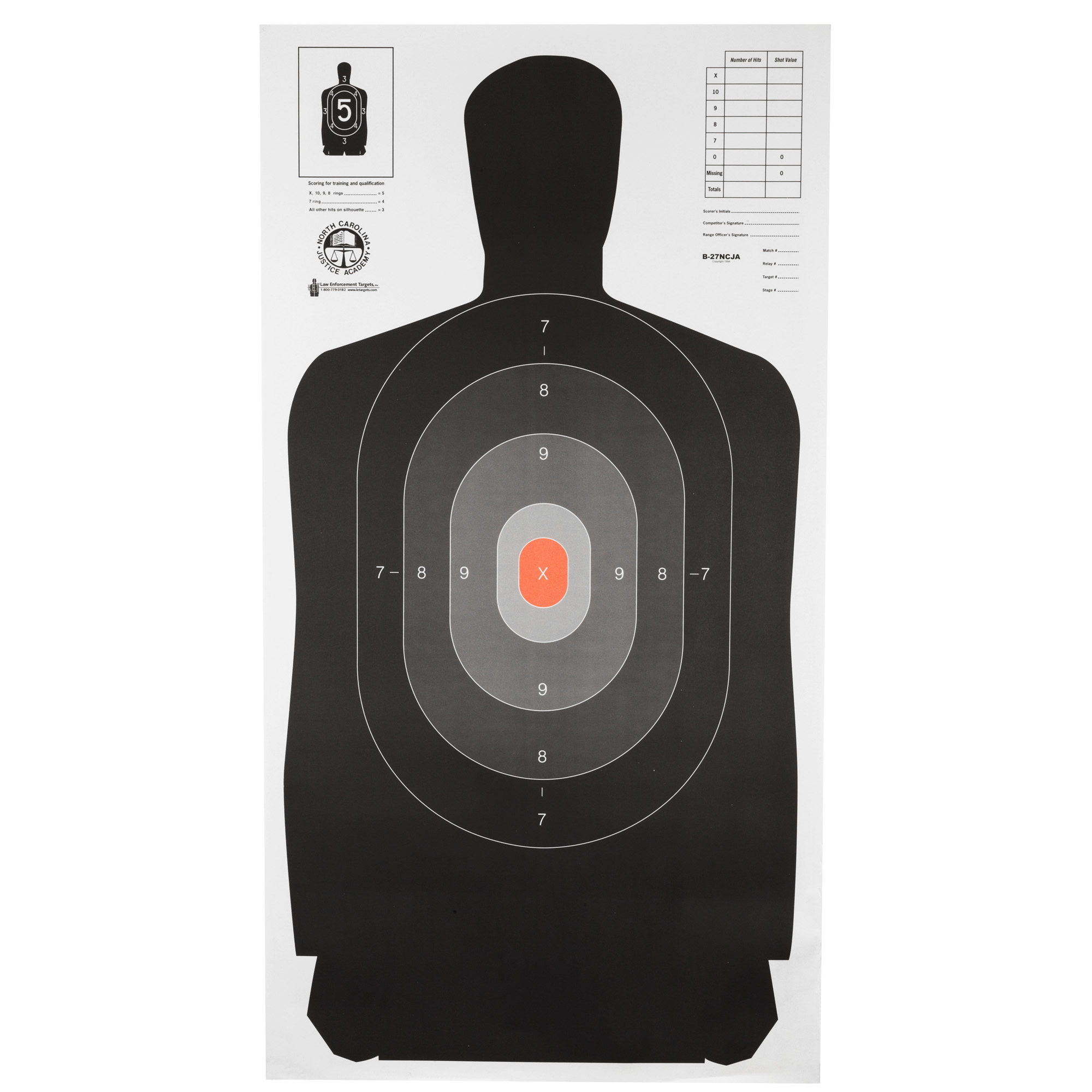 ACTION TARGET B27NCJA 100PK - Shooting Targets at GunBroker.com ...