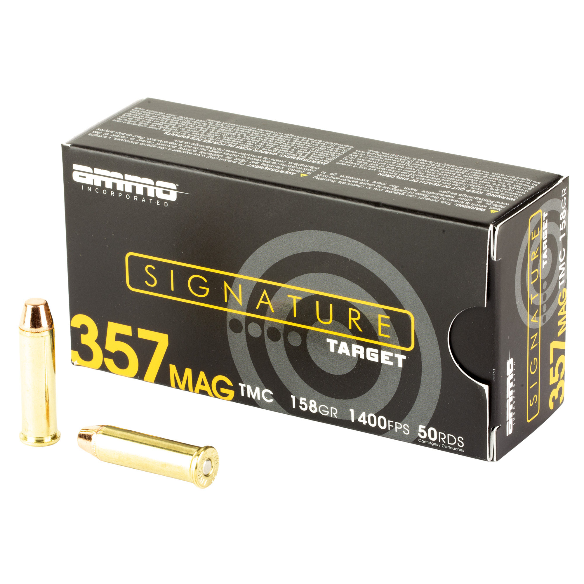 AMMO INC 357 MAG 158GR TMC 250 Rounds - Pistol Ammunition at GunBroker ...