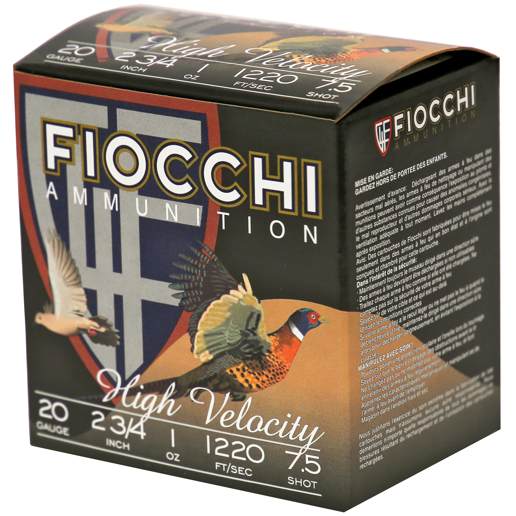 FIOCCHI 20GA #7.5 HV LD HUNT 250 Rounds - Shotgun Shells at GunBroker ...