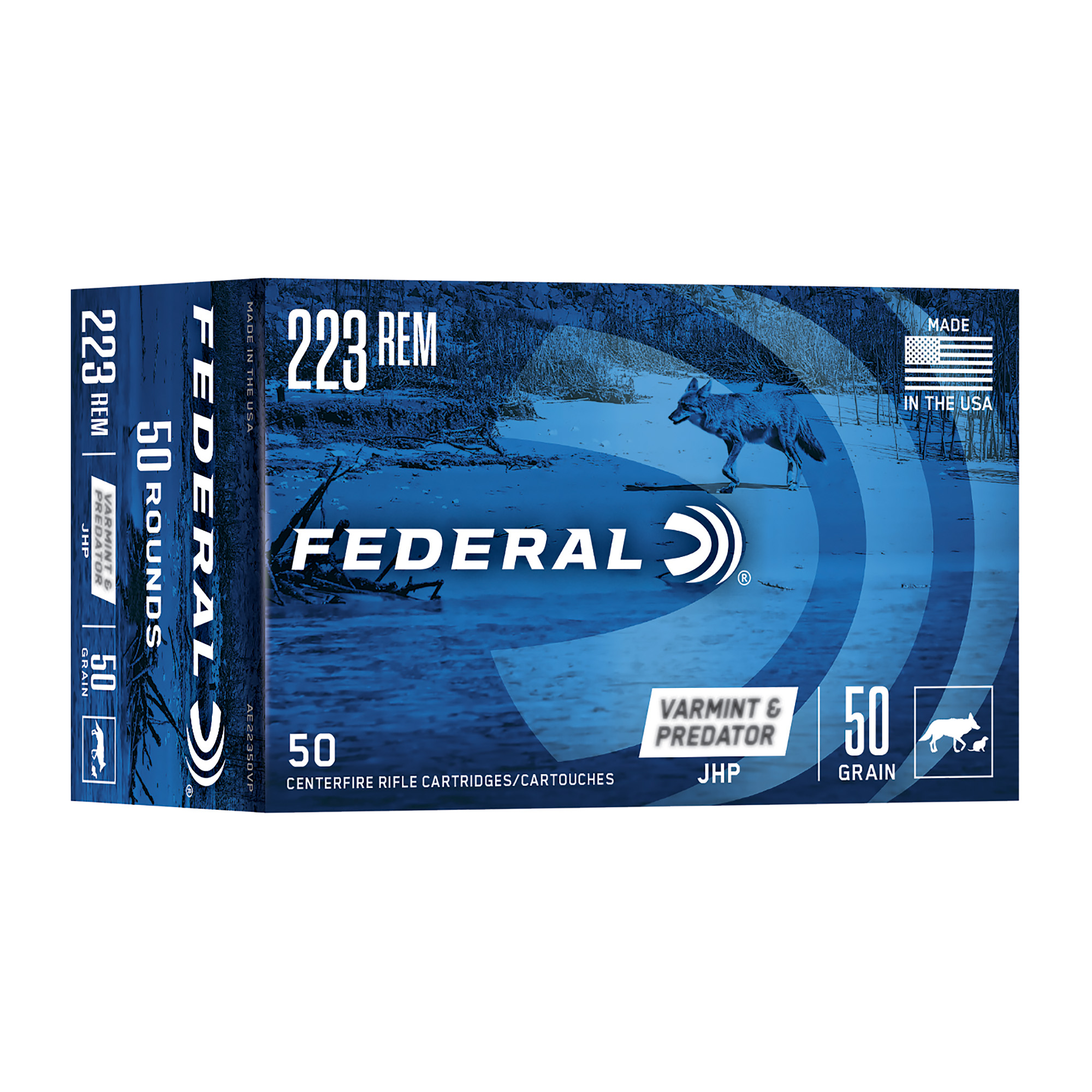 FEDERAL AMERICAN EAGLE V&P 223 REM 50GR 250 Rounds - Rifle Ammo at ...