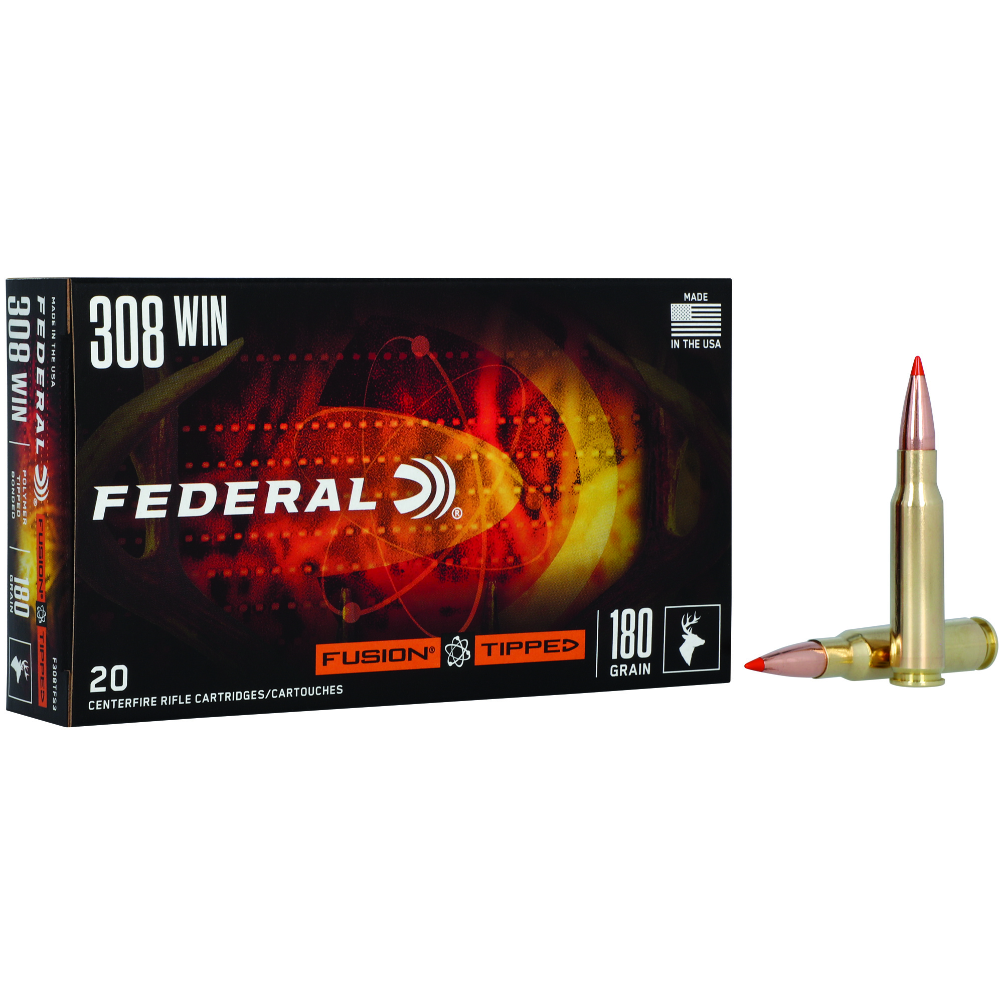 FUSION TIPPED .308 WIN 180GR 1000 Rounds - Rifle Ammunition at ...