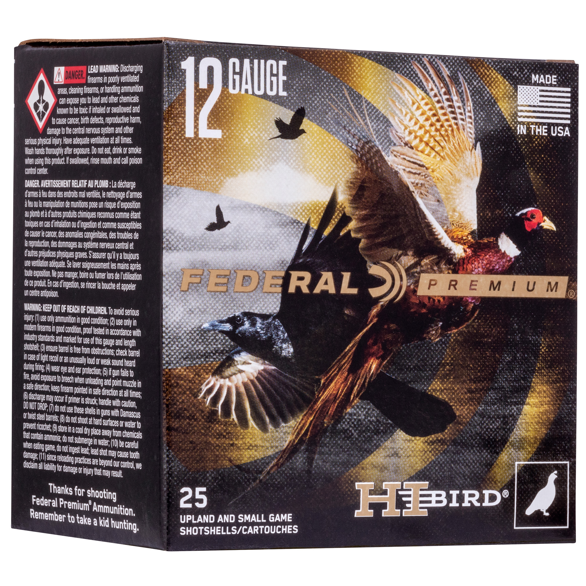 FEDERAL HI-BIRD 12GA 2.75 #5 250 Rounds - Shotgun Shells at GunBroker ...