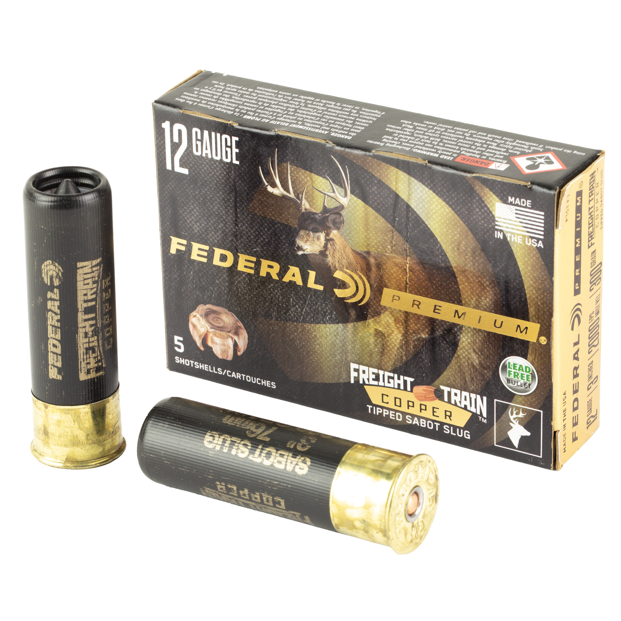 FEDERAL FRT TRN 12GA 3 300GR SLUG 50 Rounds - Shotgun Shells at ...