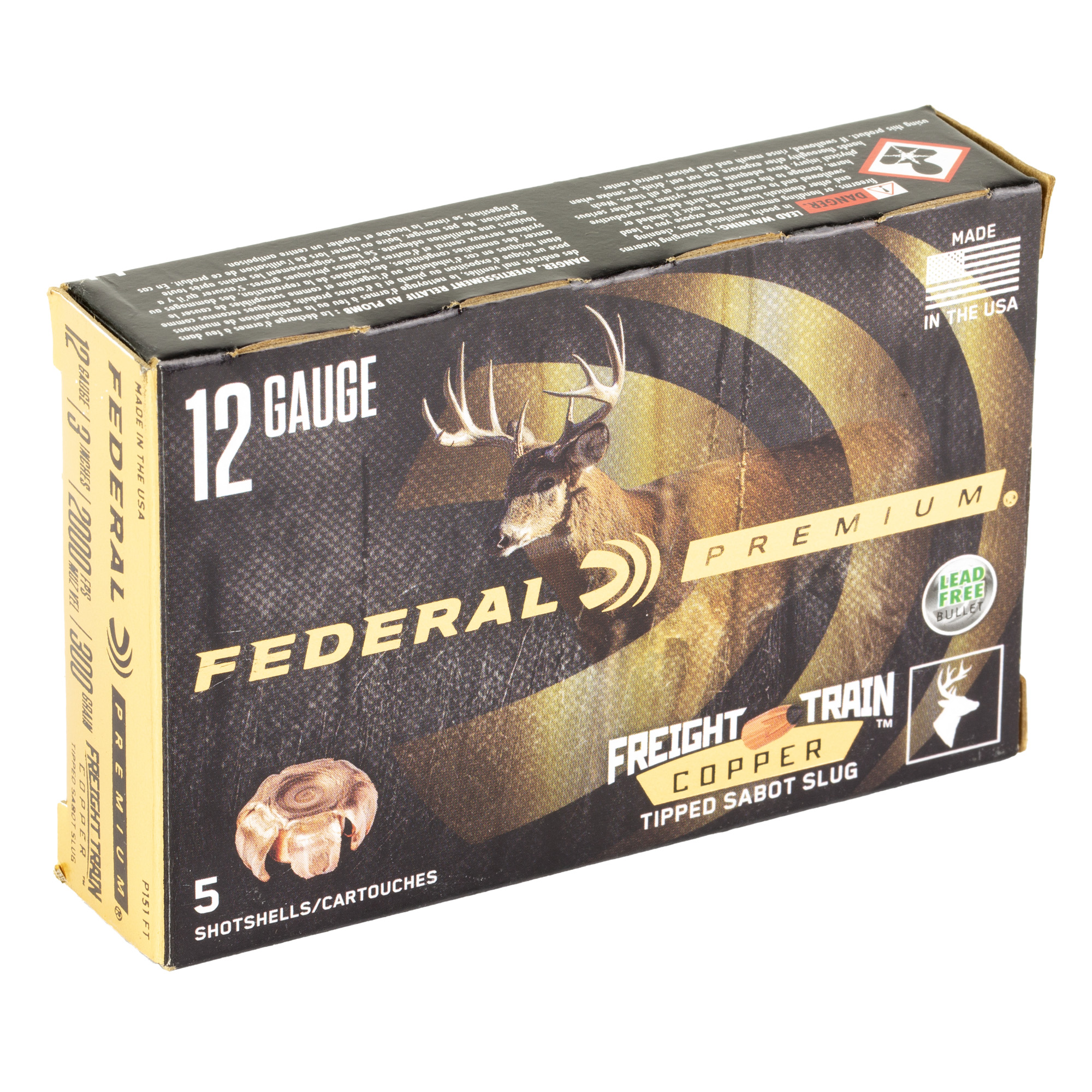 FEDERAL FRT TRN 12GA 3 300GR SLUG 50 Rounds - Shotgun Shells at ...