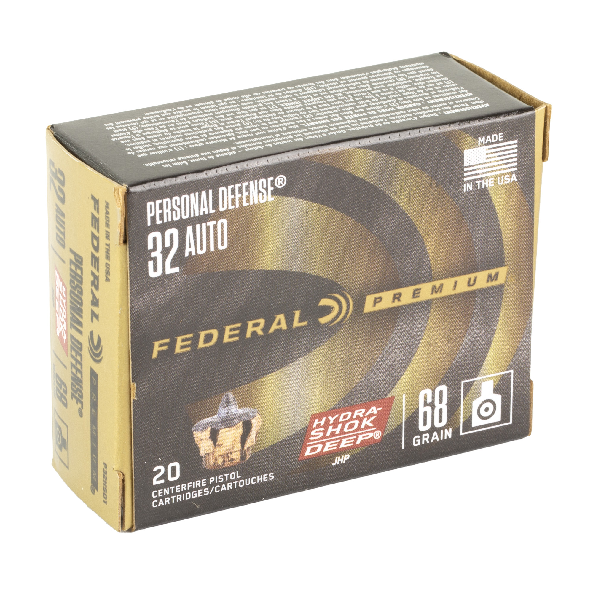 FED HYDRA SHOK 32ACP 68GR JHP 20/200 | J&S Pawn and Gun