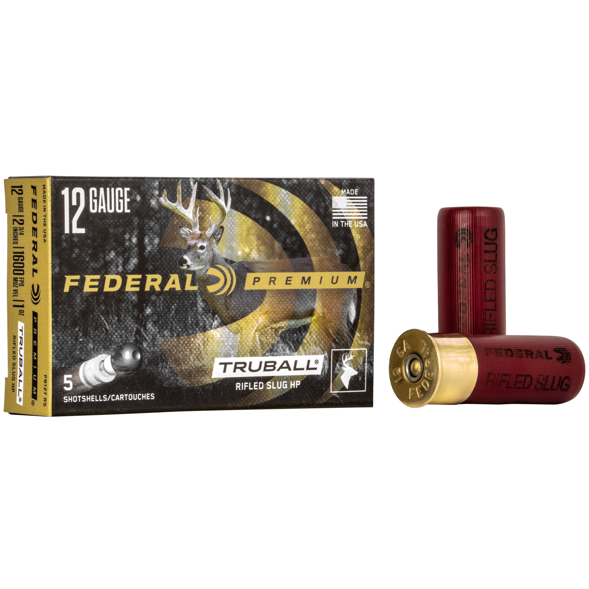 FEDERAL PREMIUM 12GA 2.75 RIFLED SLUG 25 Rounds - Shotgun Shells at ...