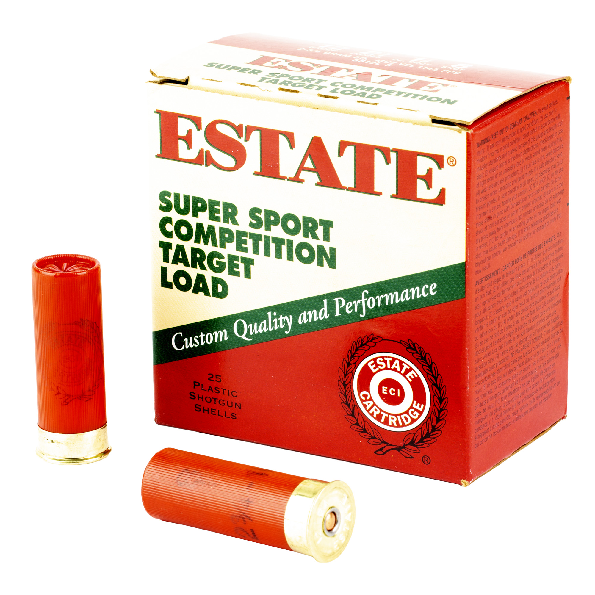 FEDERAL ESTATE SS 12GA 2.75 #8 25 Rounds - Shotgun Shells at GunBroker ...