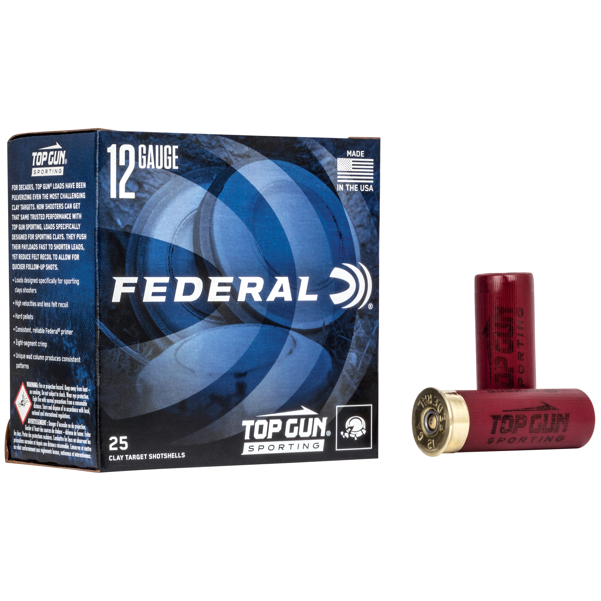 FEDERAL TOP GUN 12GA 2.75 #7.5 1 OZ 25 Rounds - Shotgun Shells at ...