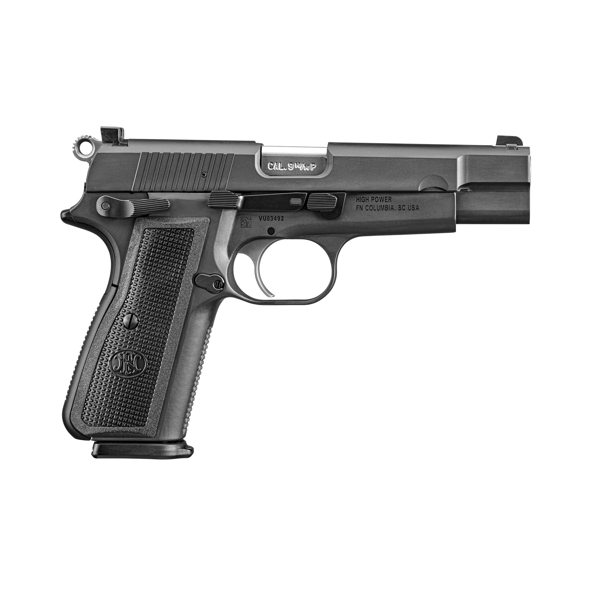 FN HIGH POWER 9MM 4.75" 17RD BLK - Semi Auto Pistols at GunBroker.com ...
