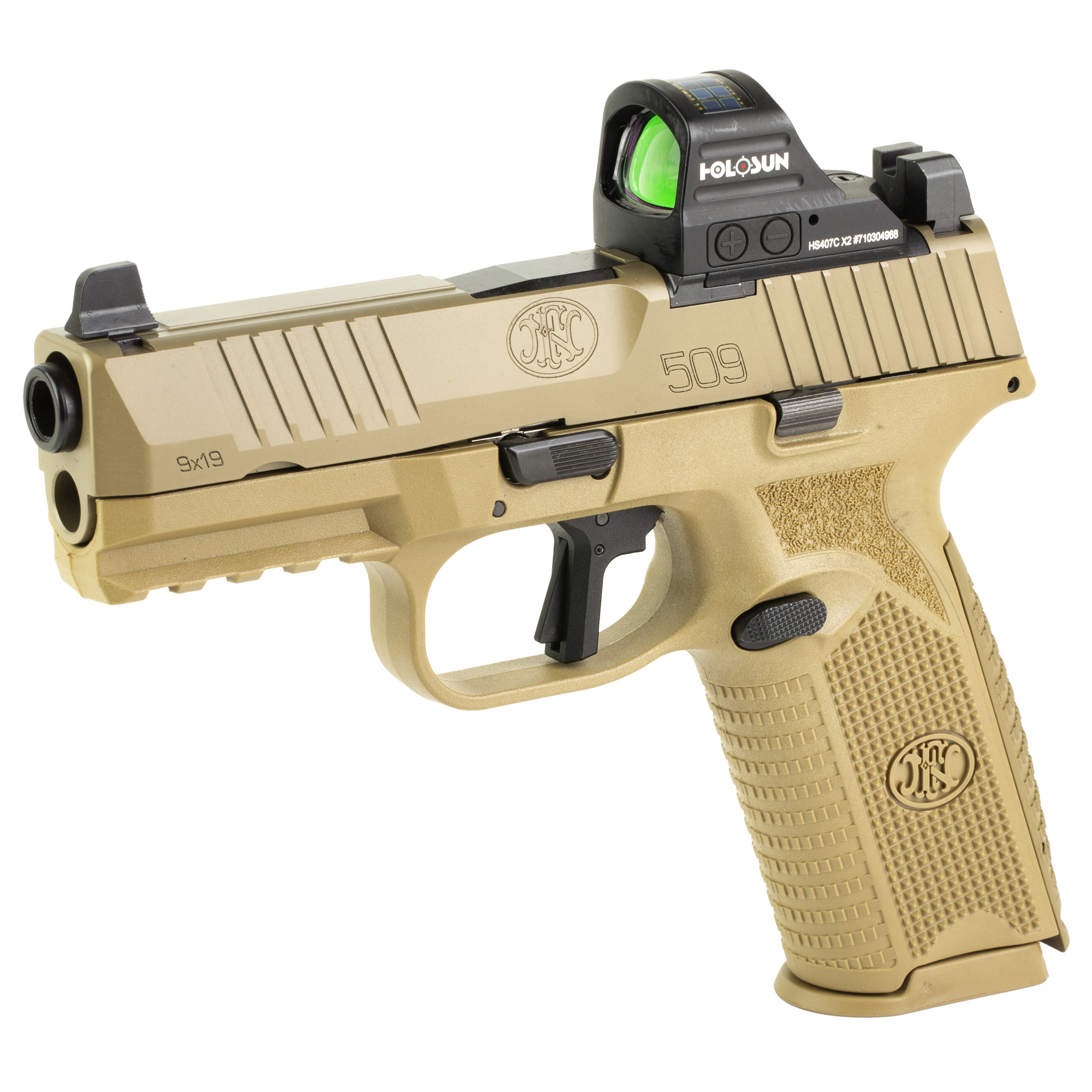 FN 509 MRD 4" 9MM 17RD HSN 407C FDE - Semi Auto Pistols at GunBroker ...