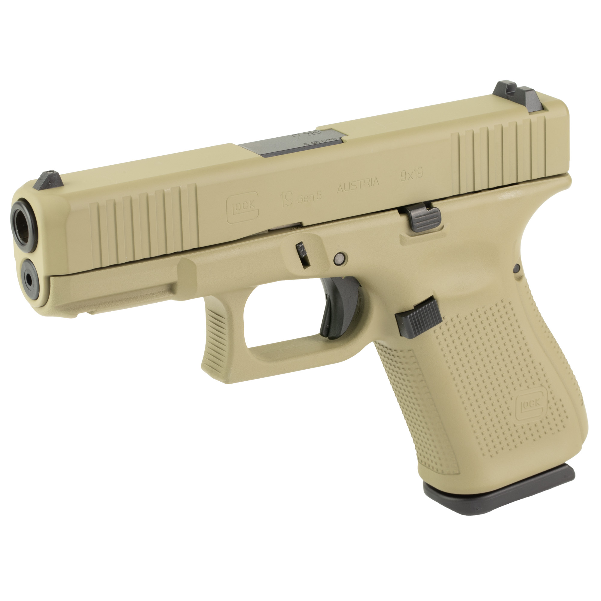 GLOCK 19 GEN5 9MM 15RD COYOTE TAN | J&S Pawn and Gun