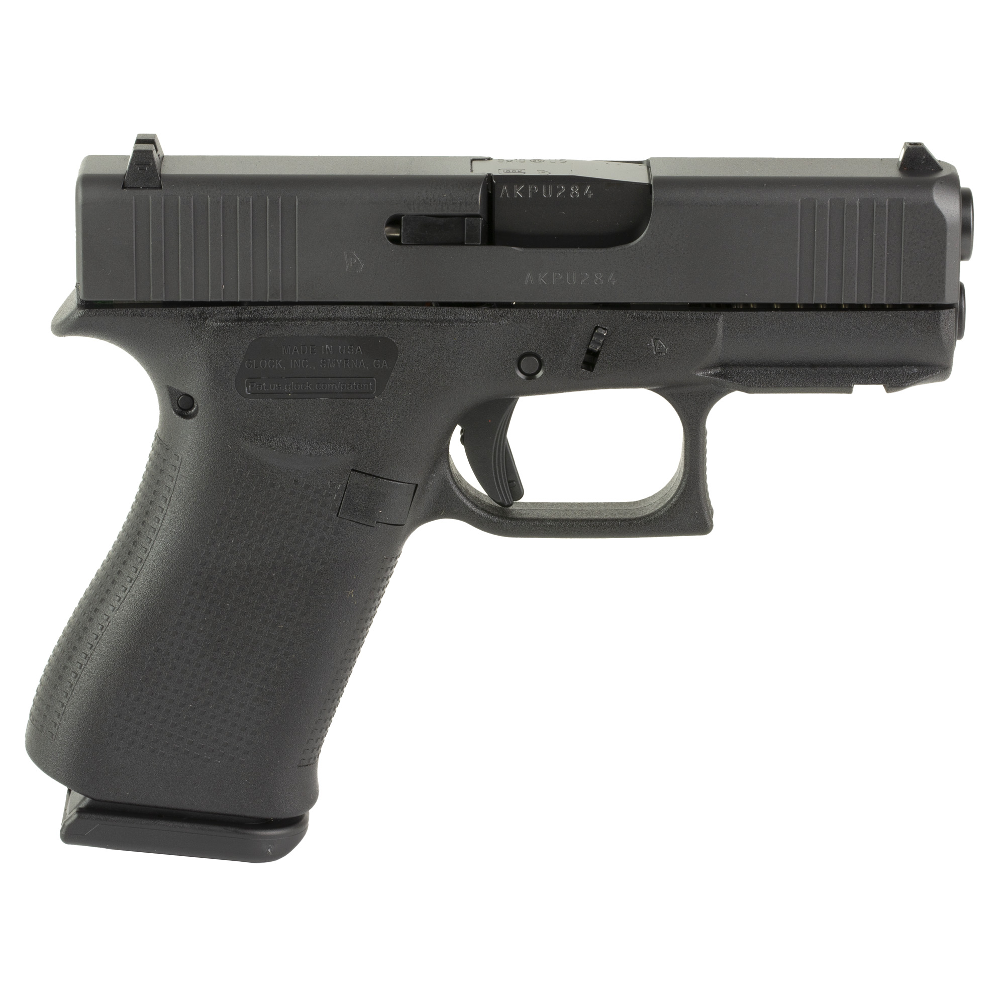 GLOCK 43X 9MM 10RD BLK FRONT RAIL - Semi Auto Pistols at GunBroker.com ...
