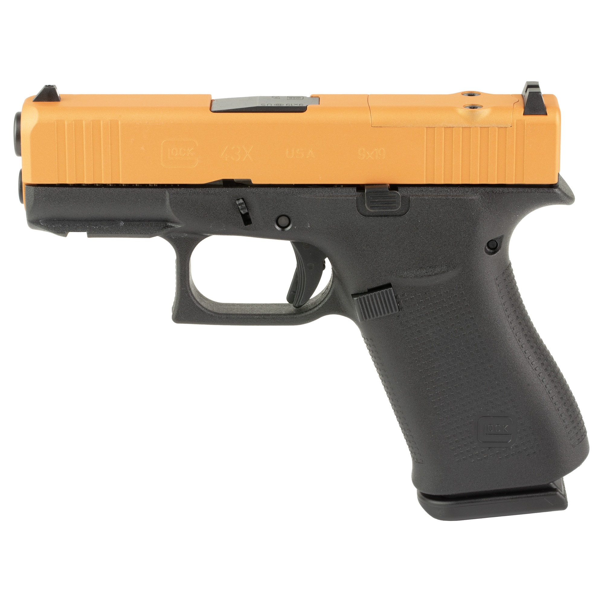 GLOCK 43X 9MM 10 MOS FS GLD SLD/BLK | J&S Pawn and Gun