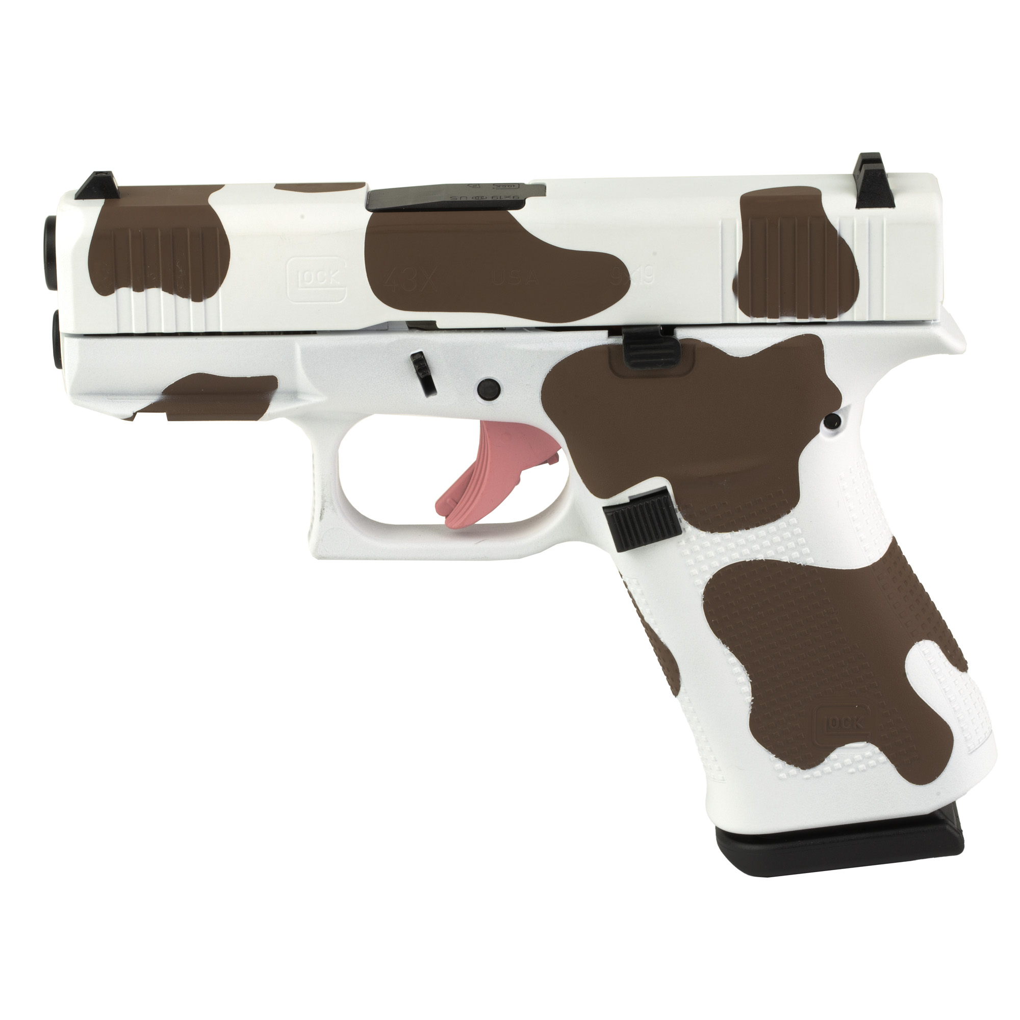 GLOCK 43X 9MM 10RD BRN COW PRINT | J&S Pawn and Gun