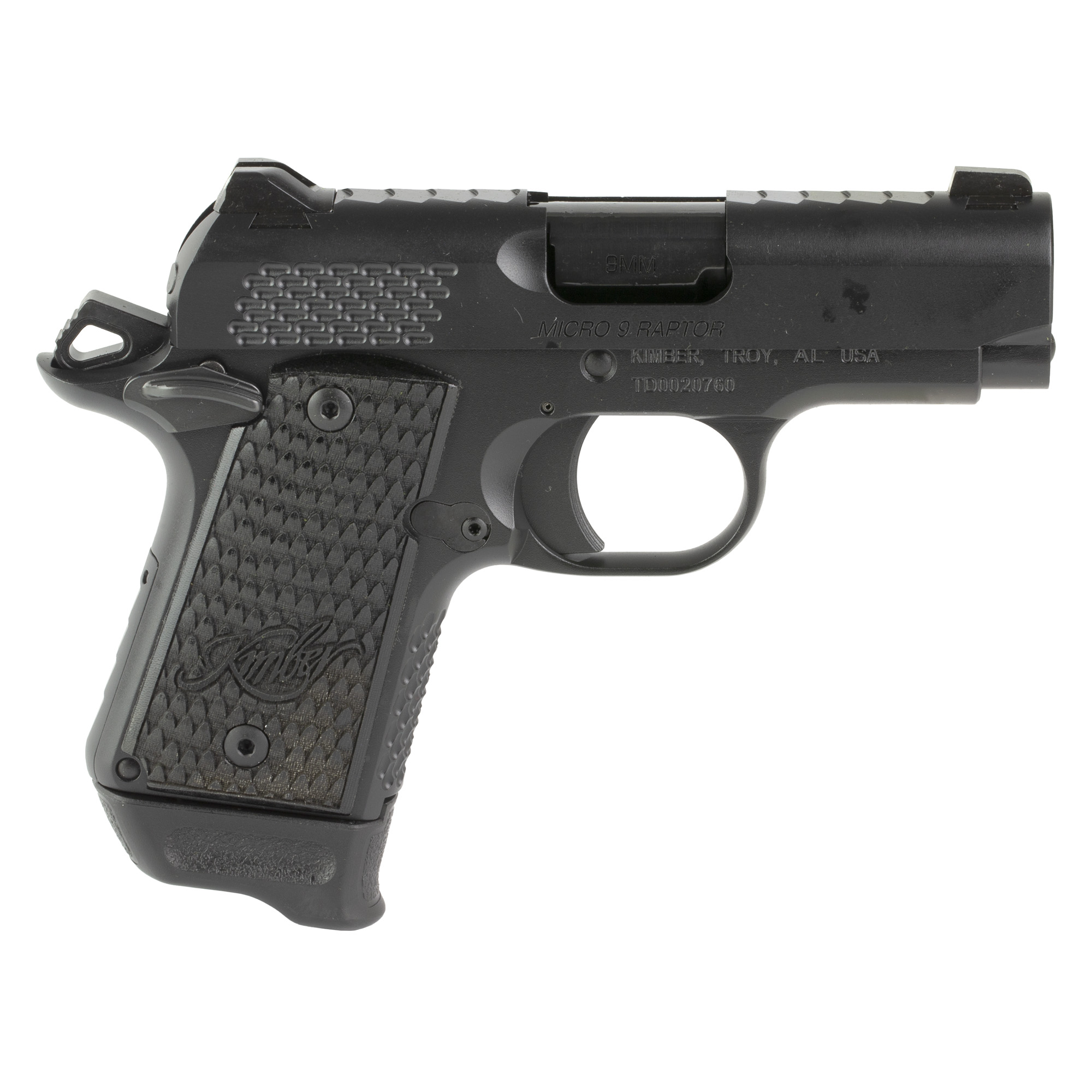 Kimber Micro 9 Raptor Shadow Single Action SA Semi-automatic Metal ...