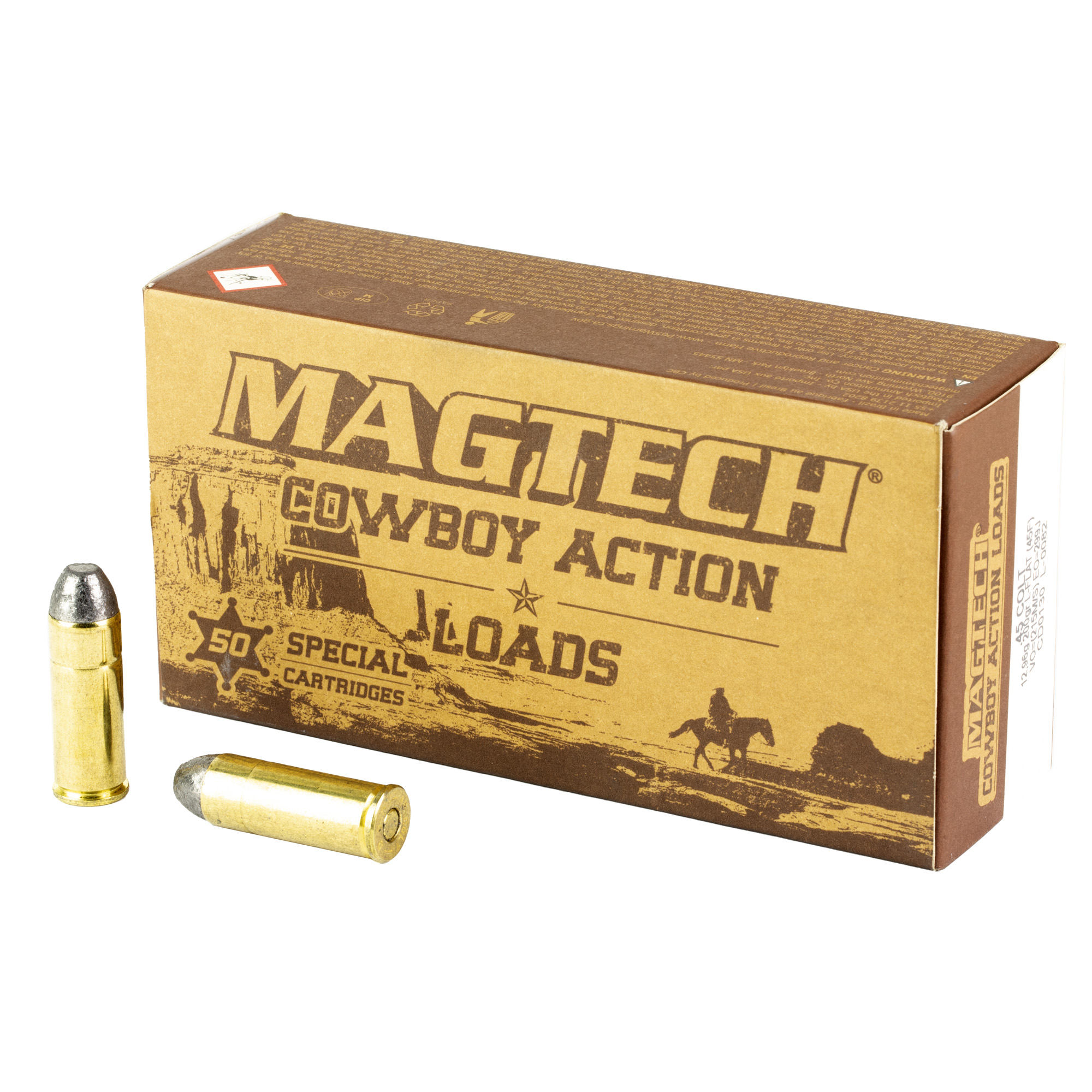MAGTECH 45 LONG COLT 200GR LFN CWBY 50 Rounds - Pistol Ammunition at ...