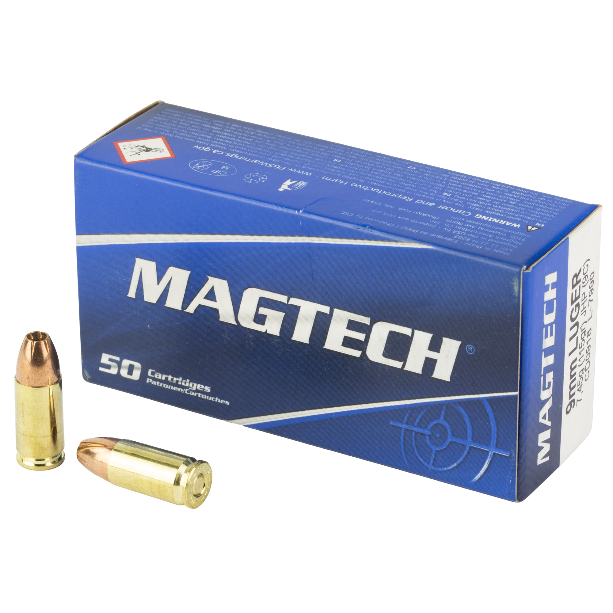 MAGTECH 9MM 115GR JHP 1000 Rounds - Pistol Ammunition at GunBroker.com ...