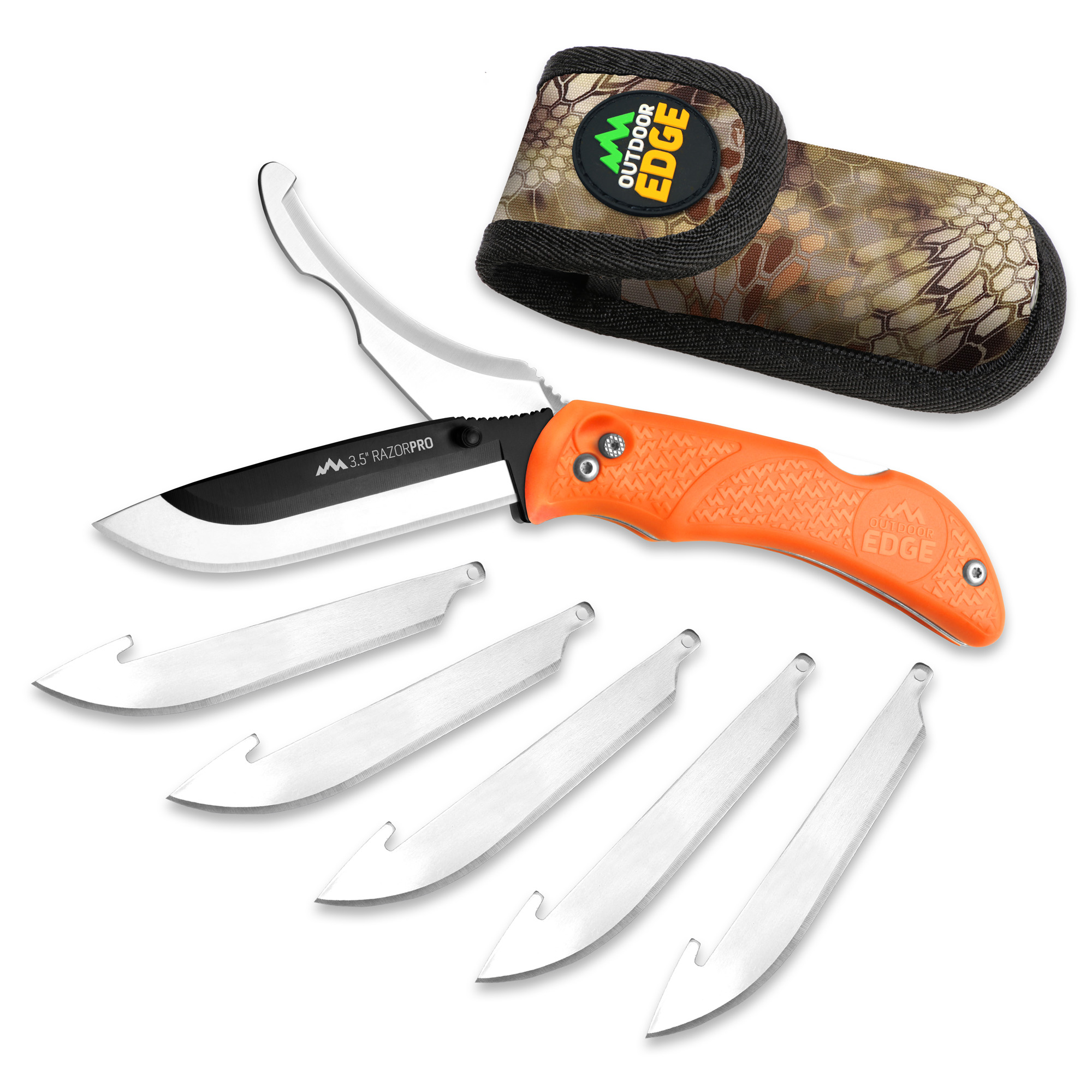 Outdoor Edge Razor Pro Folding Knife Plain Blades 420J2 Stainless RO20C ...