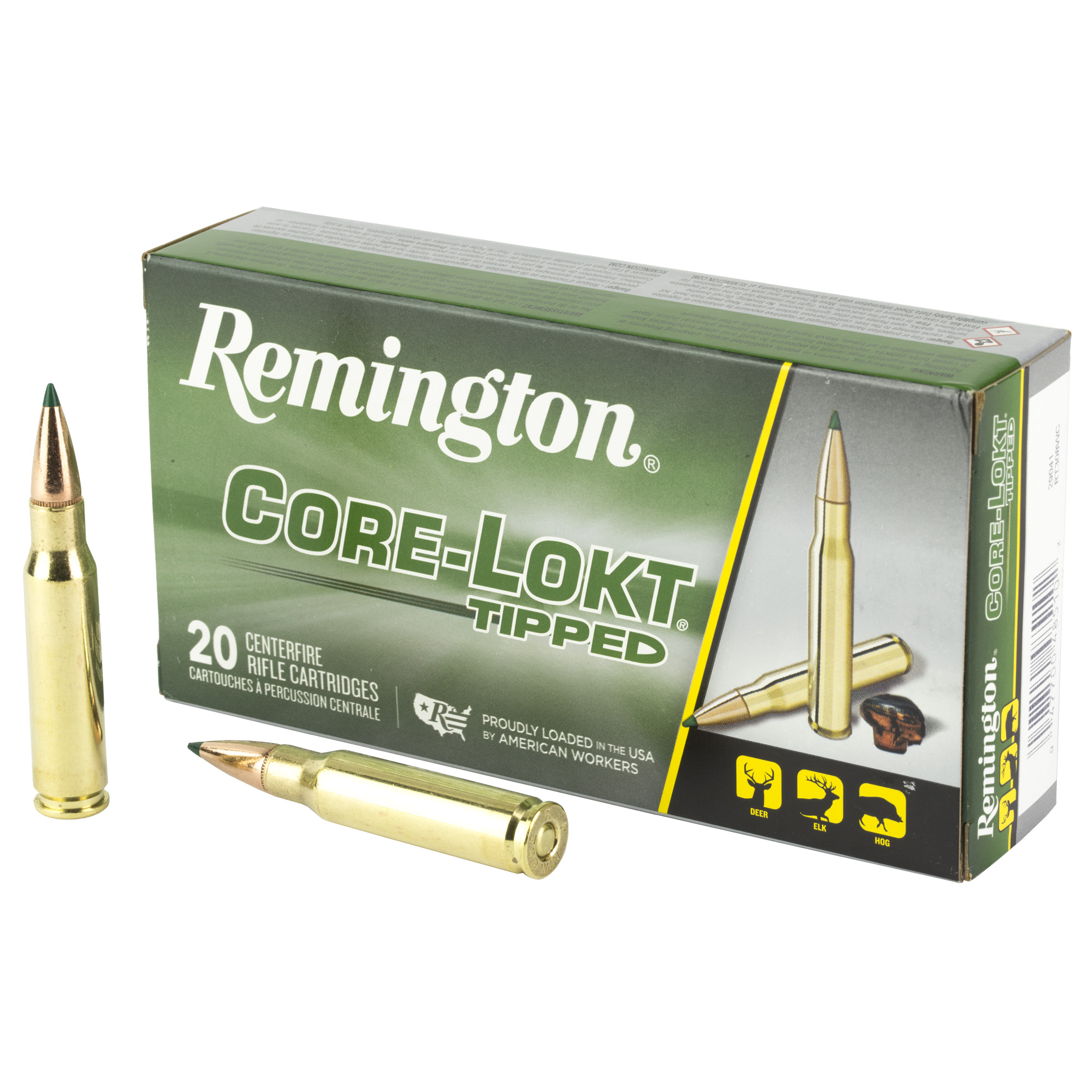 REMINGTON 308 WIN 180GR CLOK TIPPED 20 Rounds - Rifle Ammunition at ...