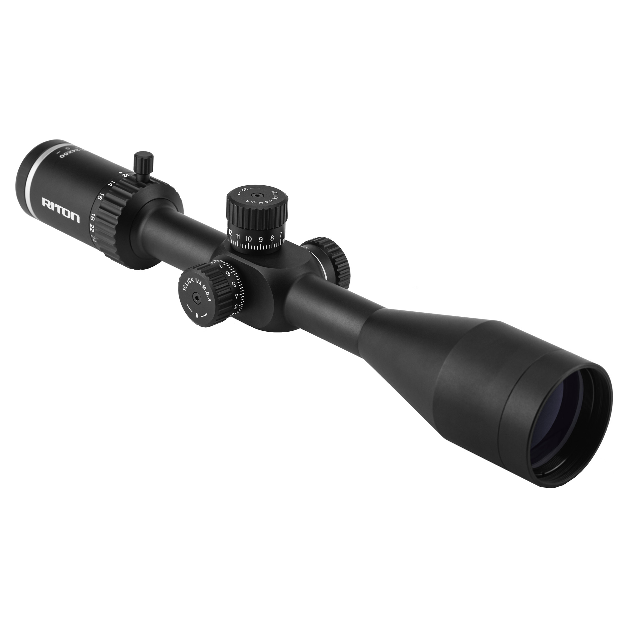 Riton 1 Series CONQUER Rifle Scope 6-24X50 Tube MPSR MOA Reticle ...