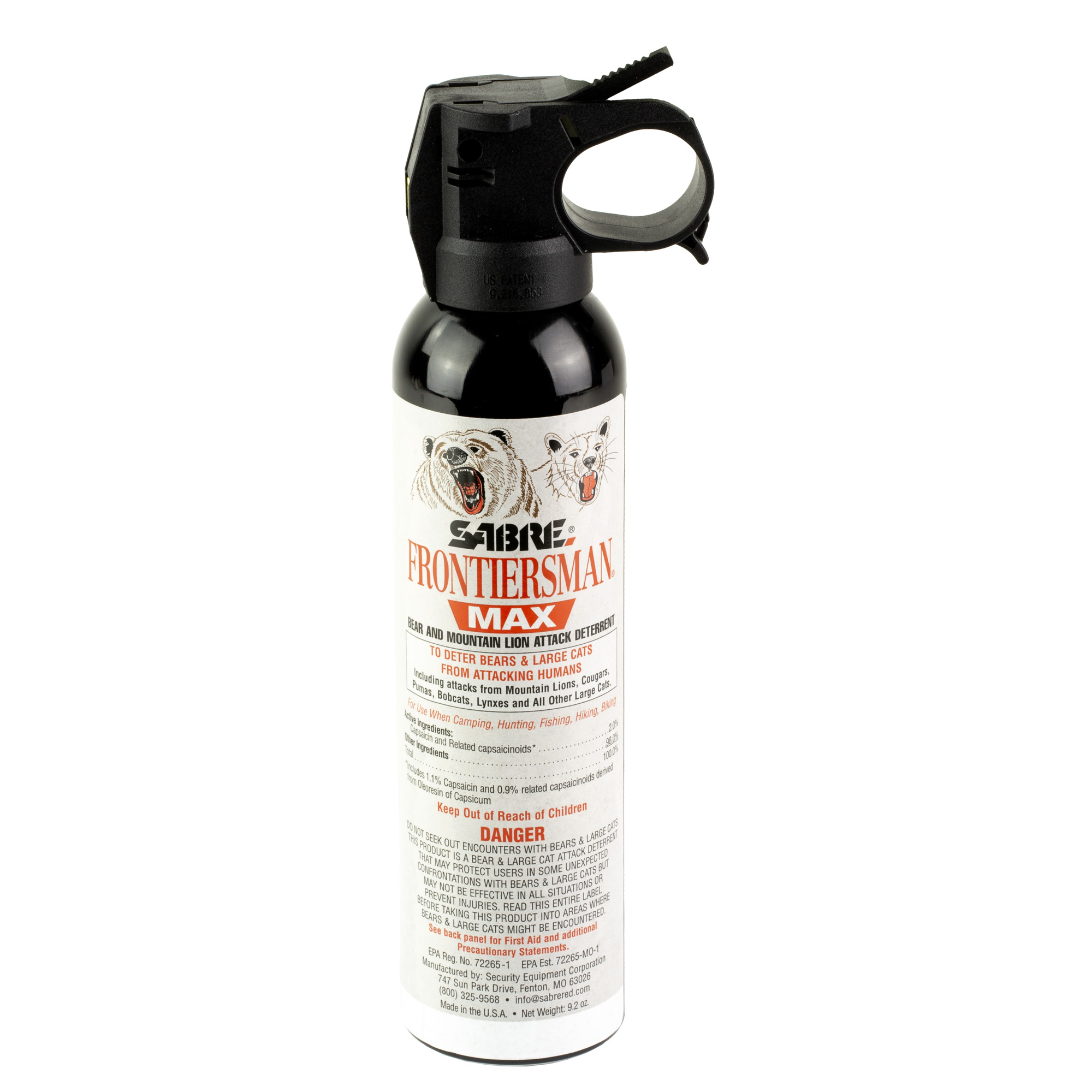 SABRE 9.2OZ BEAR/MNT LION SPRAY BLK | J&S Pawn and Gun