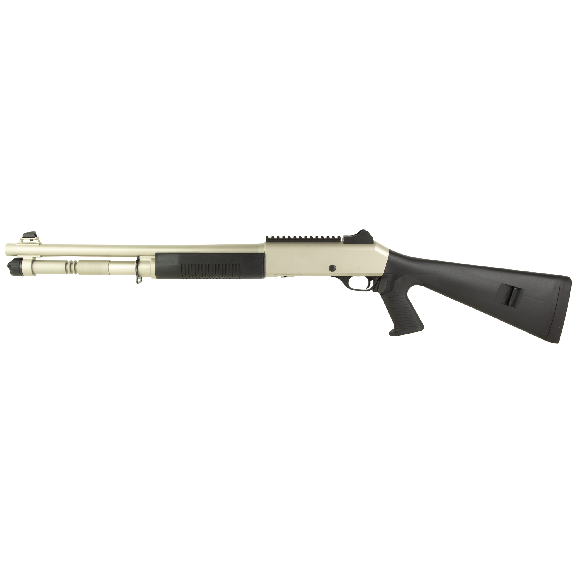 MAC 1014 MARINE 12GA 18.5" 5RD NICKL - Semi Auto Shotguns at GunBroker ...