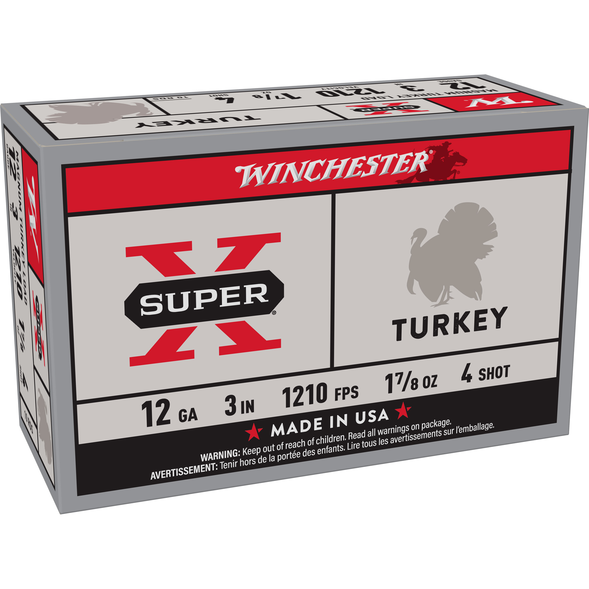 WIN SPRX TRKY 12GA 3 #4 100 Rounds - Shotgun Shells at GunBroker.com ...